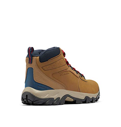 Columbia mens Newton Ridge Plus Ii Waterproof Boot Hiking Shoe, Light Brown/Red Velvet, 12 US