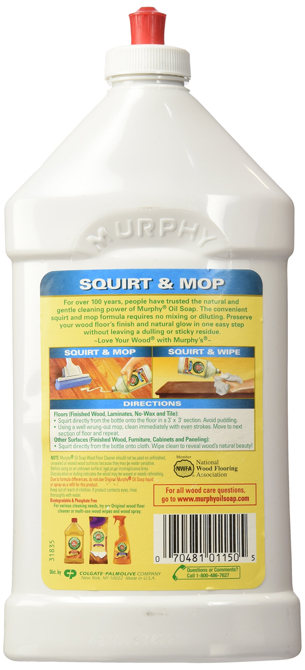 Murphys Squirt and Mop Ready To Use Wood Floor Cleaner, 32 Ounce (Packaging May Vary)