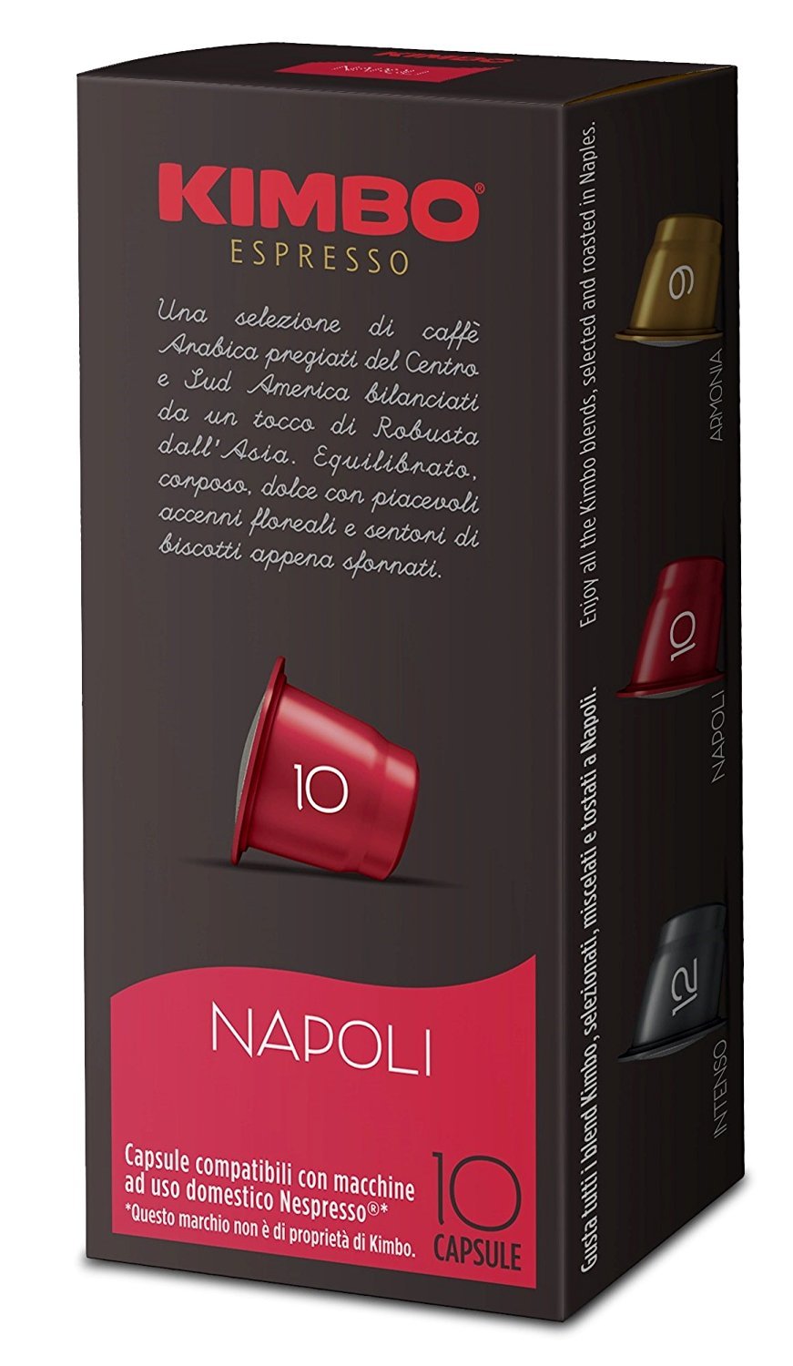Kimbo Espresso Napoli Nespresso Capsules, 100% Arabica Coffee (Pack of 50 Capsules)
