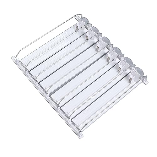 Refrigerator Soda Can Organizer, Width Strong Bearing Capacity White Drink Automatic Pusher Glide ABS for Home (38cm)