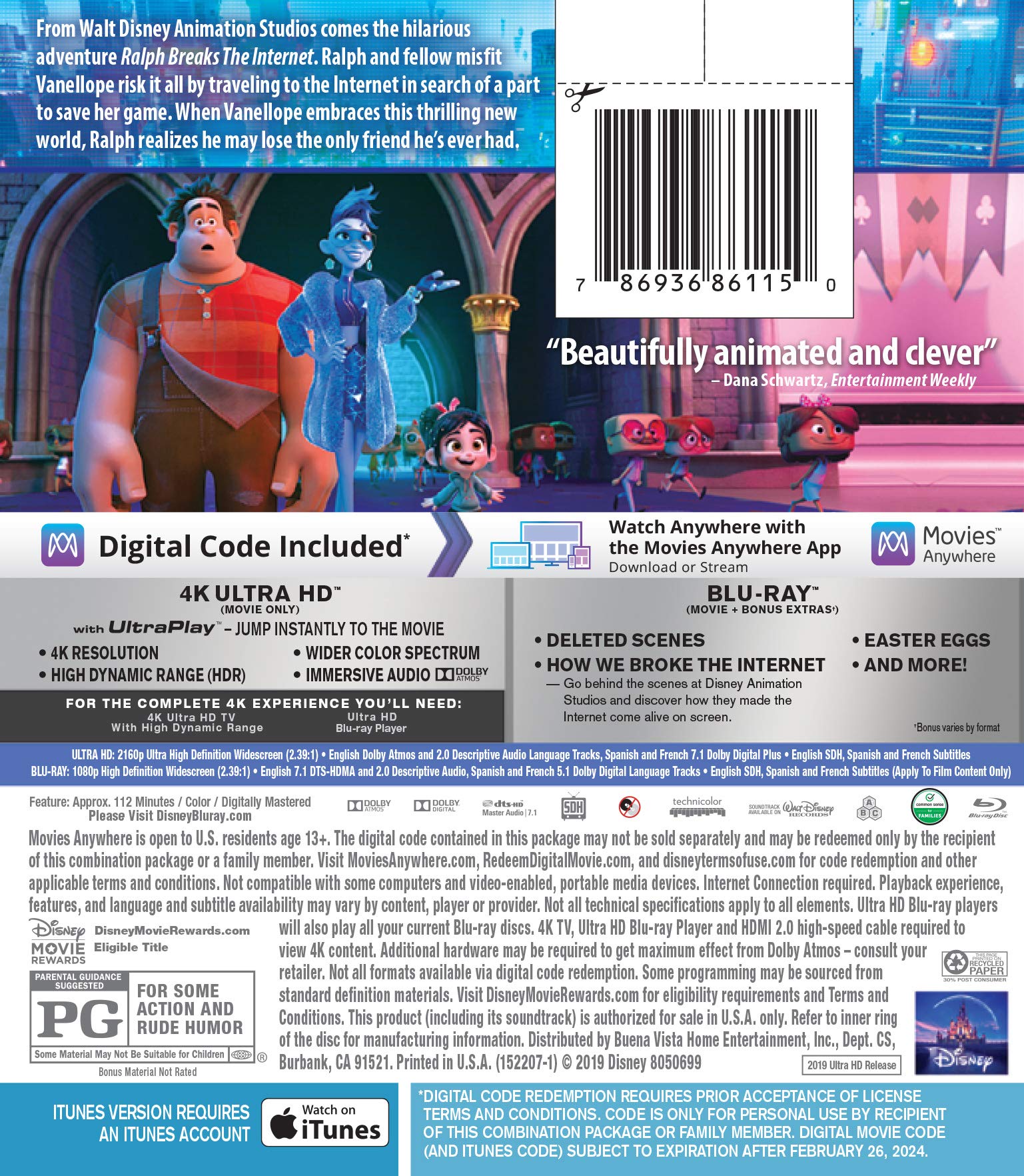 Ralph Breaks The Internet [4K UHD]