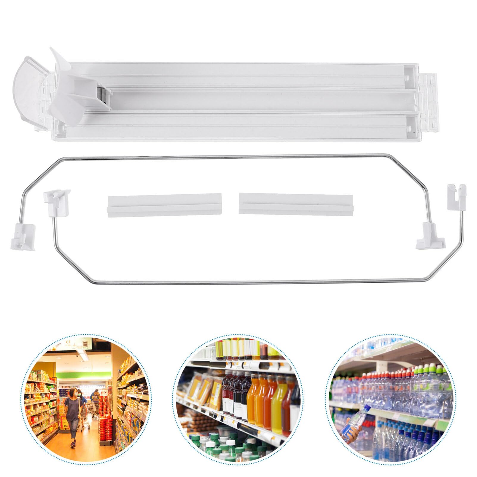 Kichvoe Drinks Soda Can Dispenser for Refrigerator Automatic Pusher Glide Supermarket Pusher Beverage Glide Fridge Bottle Can Holder for Bottled Water Beer Putter