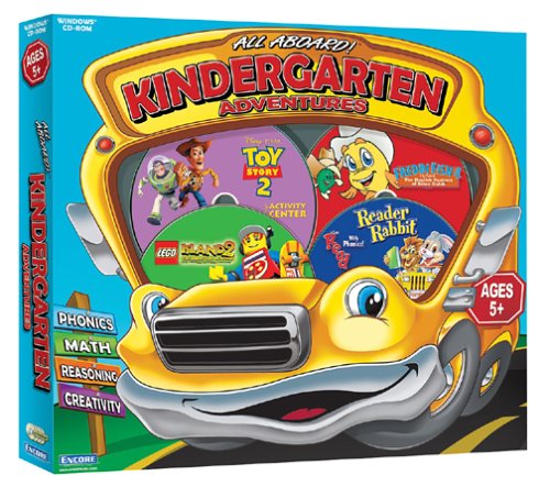 All Aboard! Kindergarten Adventures: Disney Toy Story 2 Activity Center / LEGO Island 2 / Freddi Fish 4 / Reader Rabbit Read Phonics!