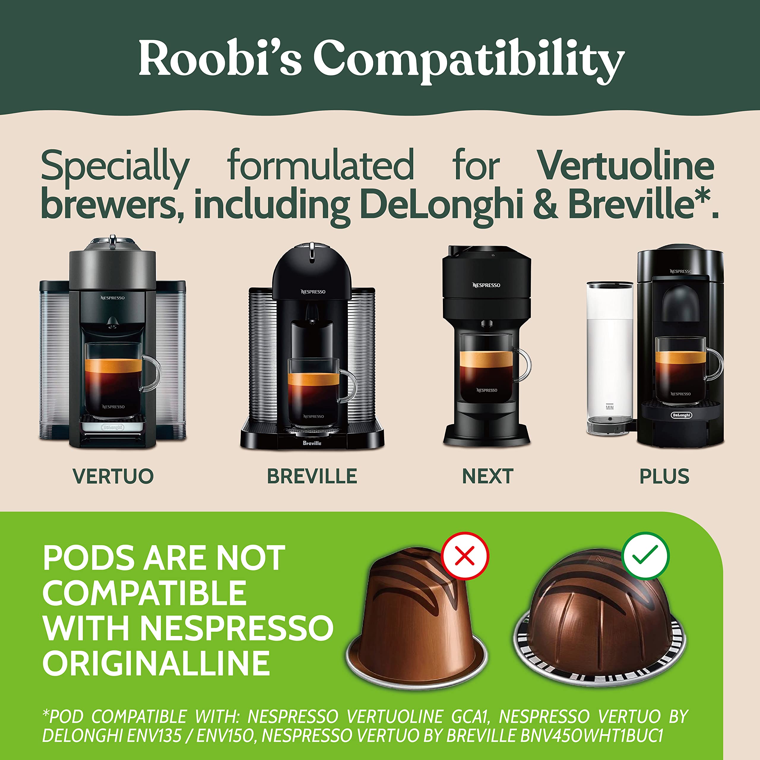Nespresso Compatible Vertuo Cleaning & Descaling Kit. Includes 1 Bottle of Descaling Solution, 6 Cleaning Tablets and 1 Reusable Pod. Carbon Neutral Vertuoline Maintenance Kit. 6 Month Supply.