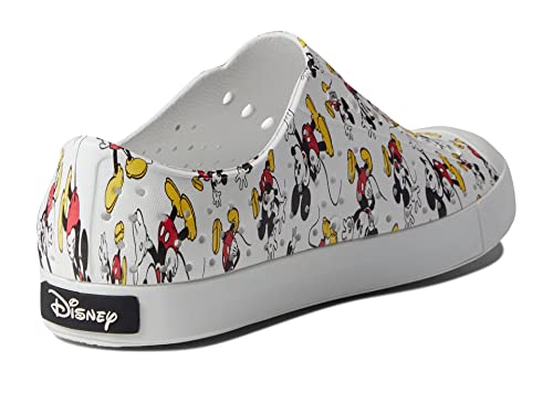 Native Shoes Jefferson Disney Print Shell White/Shell White/Mickey All Over Print Men's 7, Women's 9 Medium