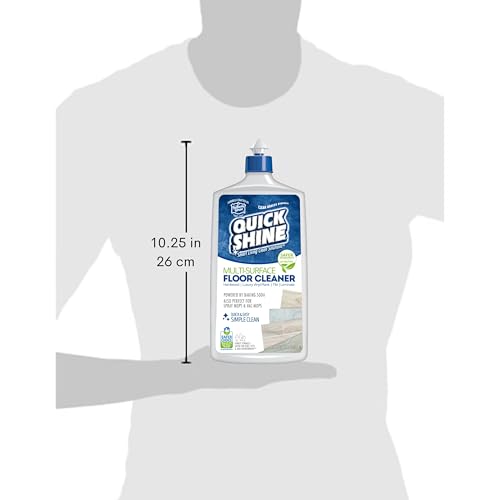 Quick Shine Multi Surface Floor Cleaner 27oz | Ready to Use-Streak Free- No Rinse | Use on Hardwood, Laminate, Luxury Vinyl Plank & Stone | Use in Spray Mops & Vac Mops | Safer Choice Cleaner