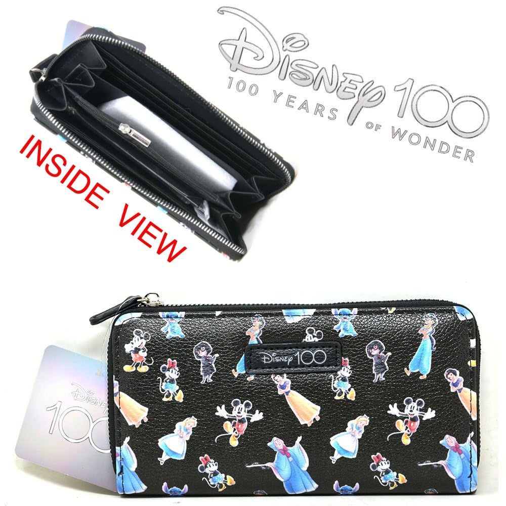 Disney 100th 8 inches PU Deluxe Wallet for Adult & Kid