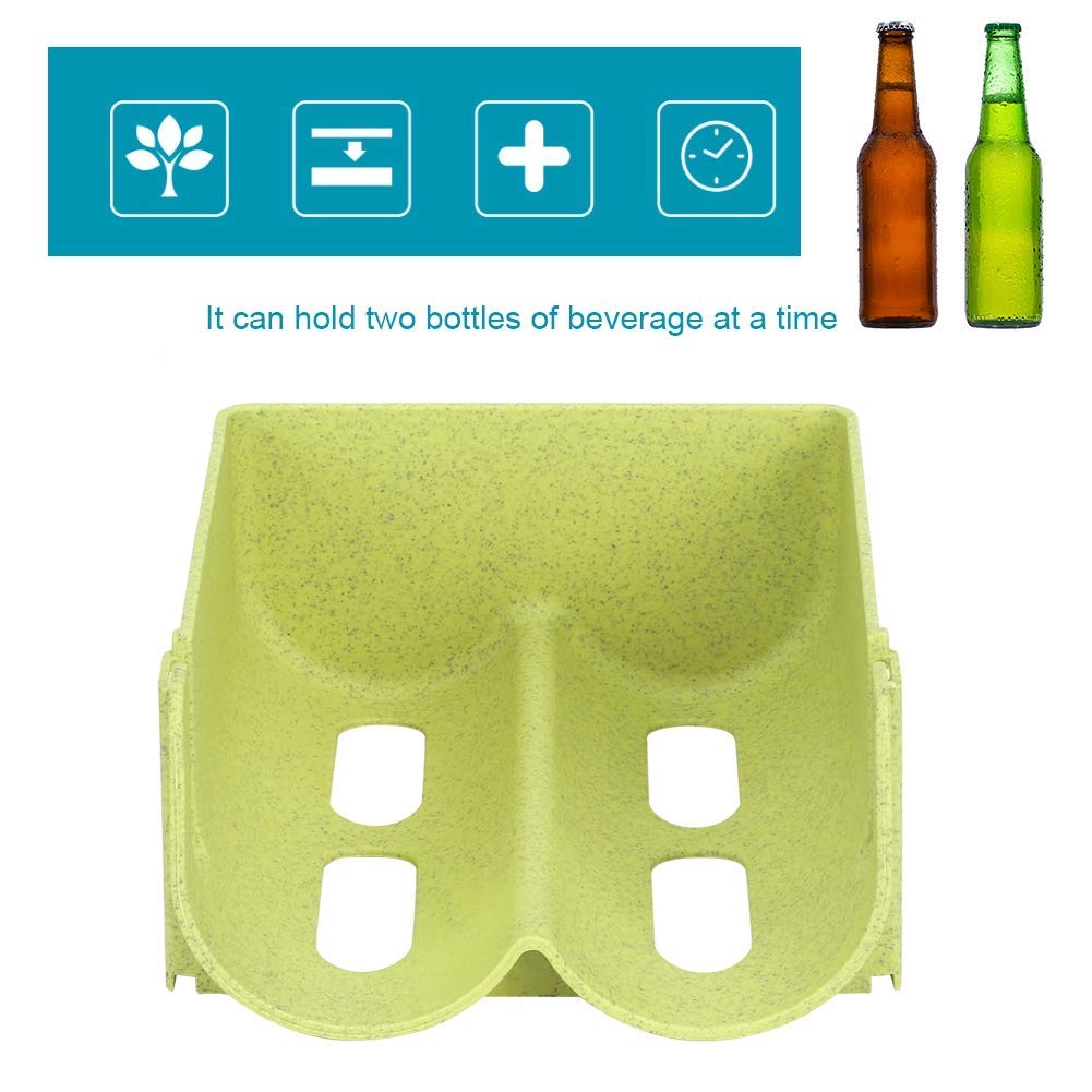 Stackable Soda Can Dispenser for Refrigerator, Reusable Fridge Drink Organizer Holder Soda Can Dispenser Rack Plastic Can Dispenser Storage Holder Drink Dispenser Organizer for Home, Green