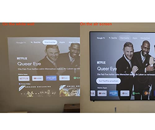 120inch 4k Ultra Short Throw PET Crystal ust CLR Screen 16:9 Ceiling Light Rejecting Projection Screen for Ultra Short Throw Projector Fixed Frame Screen for Home Theater, Boardroom