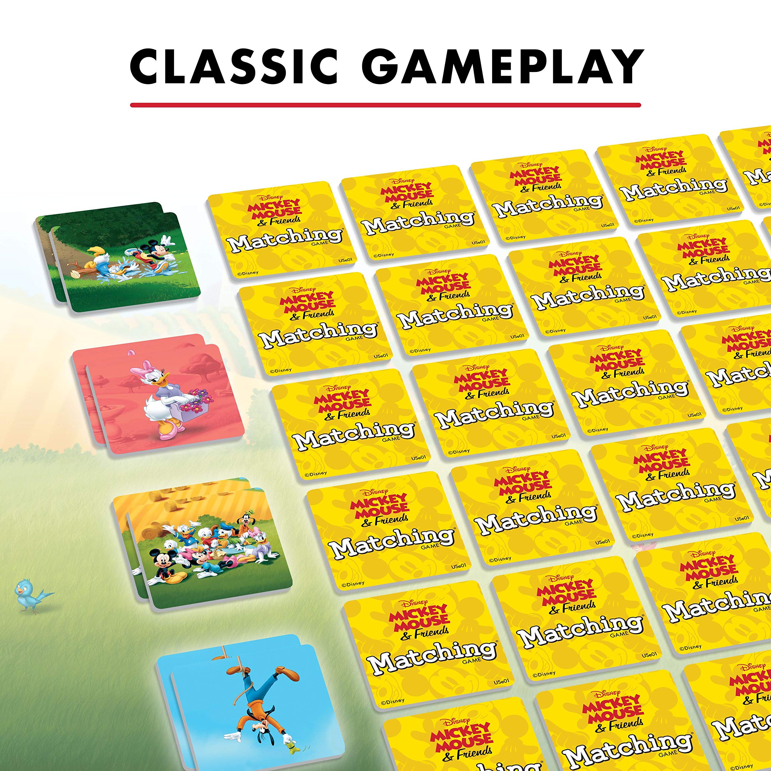 Wonder Forge Mickey Mouse Matching Game - Engaging Board Game for Kids Age 3-5 | Enhances Focus and Memory | Features Favourite Disney Characters | Ideal for Family Fun Time