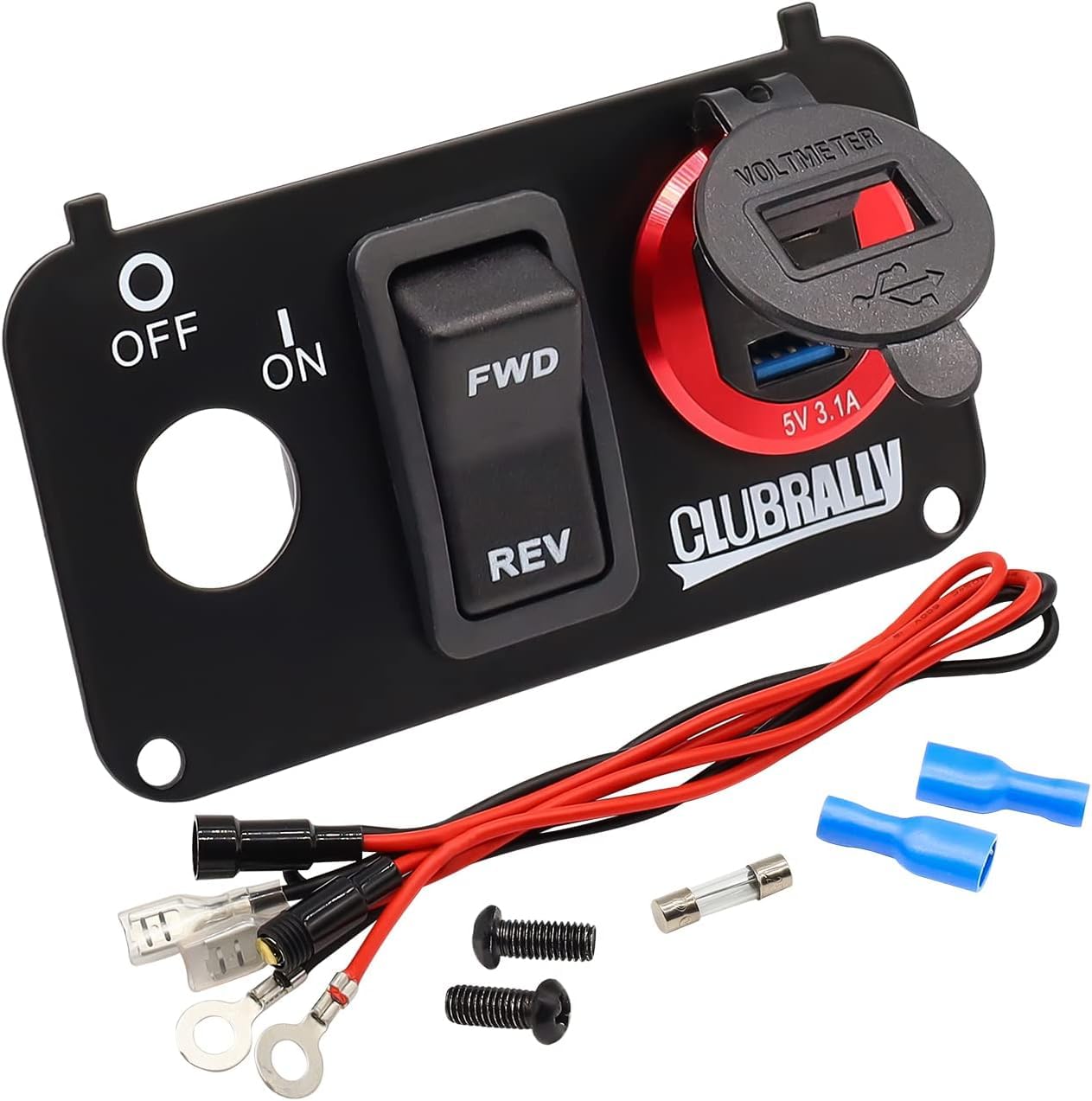 CLUBRALLY Golf Cart Key Switch Console Plate Fits EZGO TXT & Medalist PDS