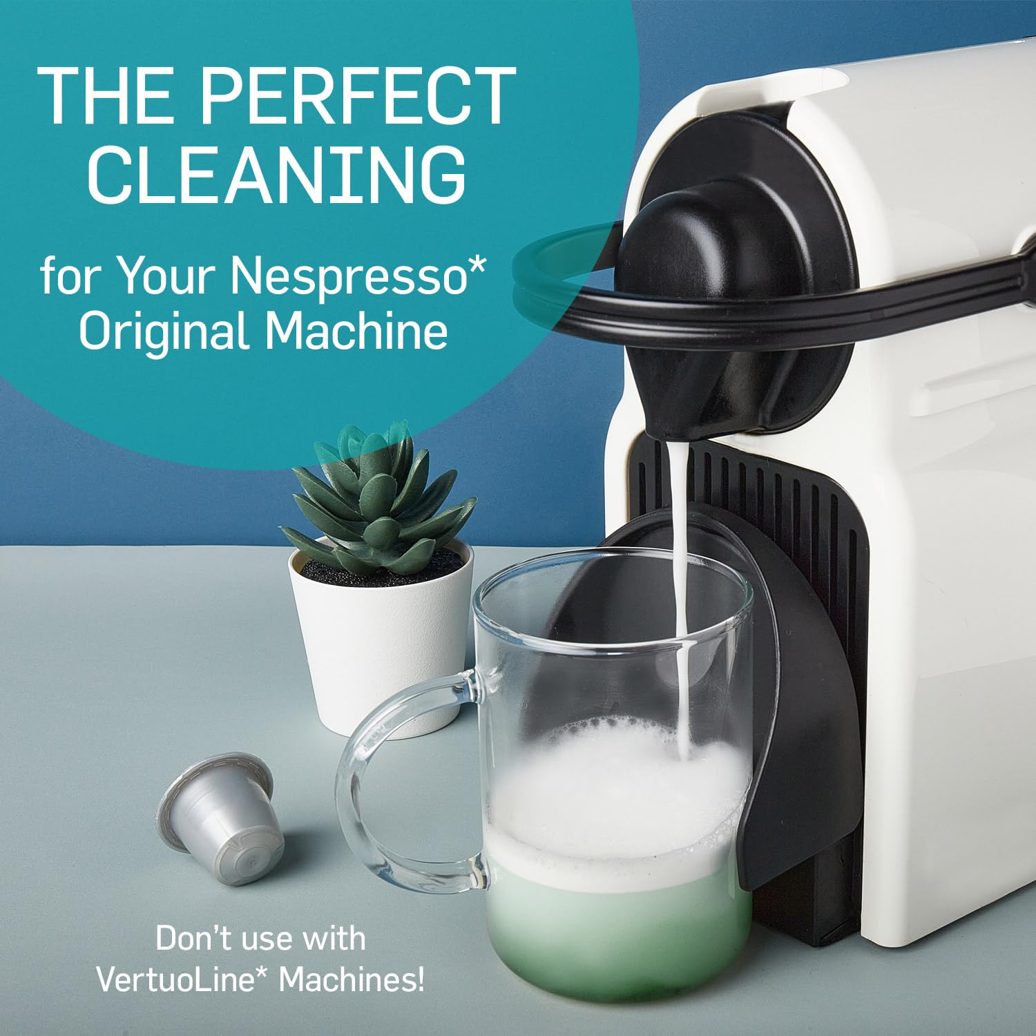 KLEANPERK 5 Pack Compatible Nespresso Cleaning Pods for Nespresso Original Machines I Cleaning Kit for Better Tasting Coffee I Nespresso Machine Cleaner I Easy and Safe to Use