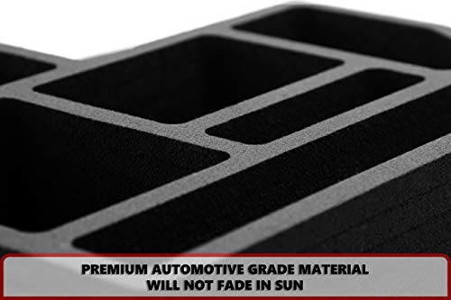 Red Hound Auto Center Console Organizer System Vehicle Insert Compatible with Dodge Ram 1500 2500 3500 2013 2014 2015 2016 2017 2018 Black Anti-Rattle Only FITS FOLD Down Console Seat
