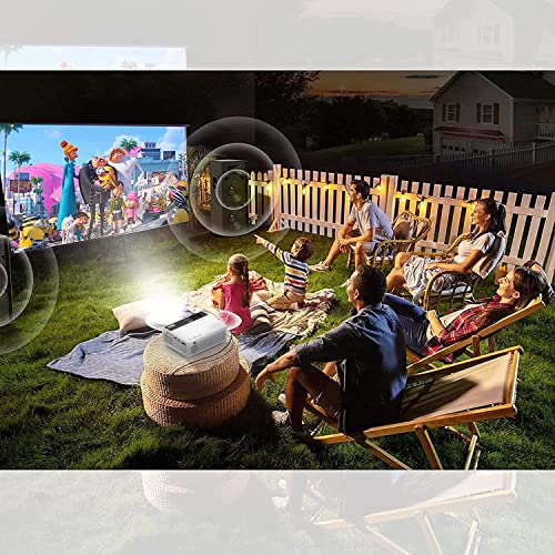 Mini Projector 7500 Lumens, 1080P Full HD Supported Mini Projector, Portable Home Movie Theater Projector Compatible with TV Stick Smartphone & Tablet PC HDMI USB AV TF