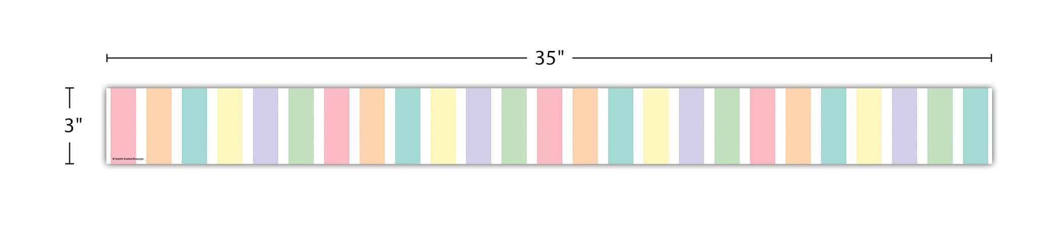 Teacher Created Resources Pastel Pop Stripes Straight Border Trim