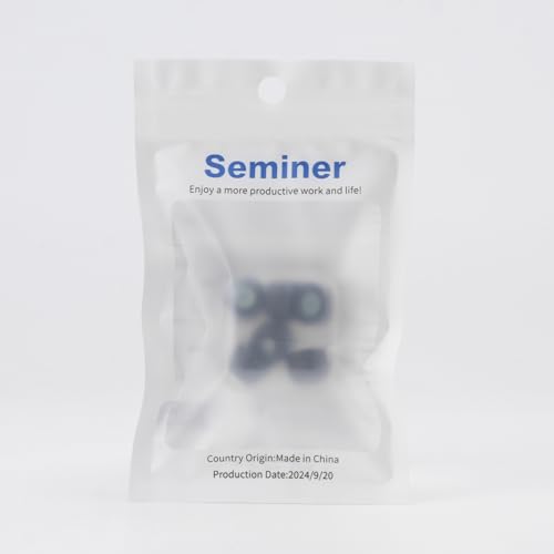 3 Pairs Replacement in-Ear Headphones Compatible with Sony WF-1000XM4, Padded Earplugs in-Ear Earphones (L, Black)