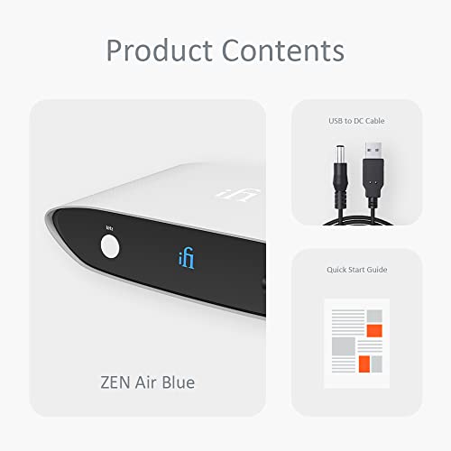 iFi Zen Air Blue - High Resolution Bluetooth Streamer - Update Your System with high res Audio Streaming