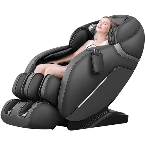 iRest SL Track A303 Massage Chair Recliner, Full Body Massage Chair with Zero Gravity, Airbags, Heating, and Foot Massage (Black)