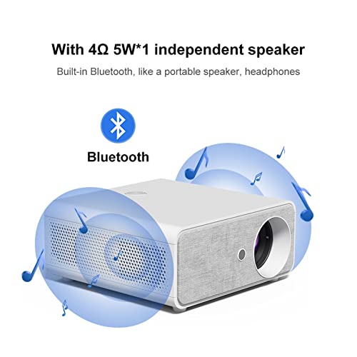 DROOS Mini Projector for Movies HQ7 7000 Lumens Led Projector Android Portable Beamer 1080P Full HD Home Cinema 300‘' Screen (projectors)