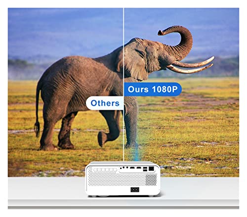 DROOS Mini Projector for Movies HQ7 7000 Lumens Led Projector Android Portable Beamer 1080P Full HD Home Cinema 300‘' Screen (projectors)