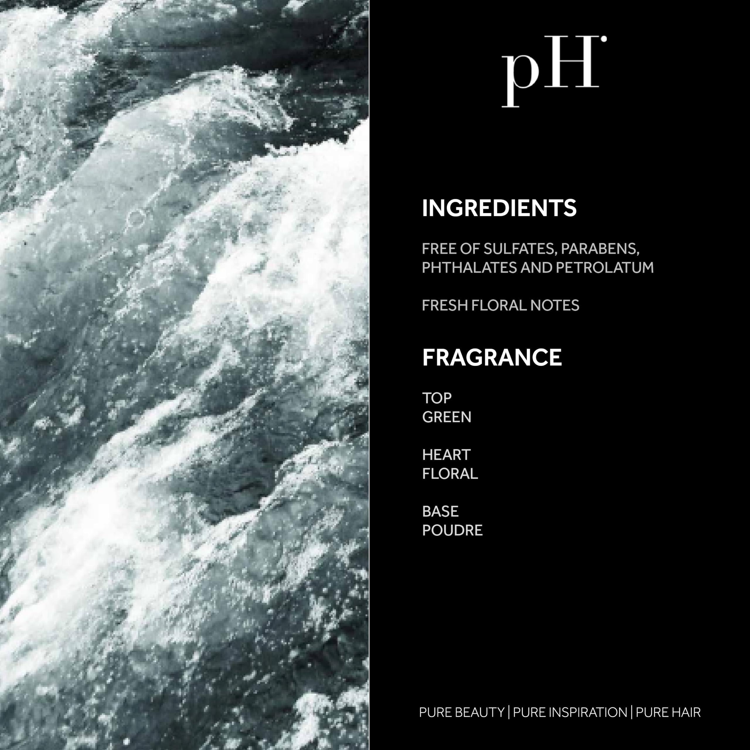 pH PURE HAIR Labs Texturizing Spray for Extra Volume - Matte Finish Hair Spray for Fine & Thin Hair, Refreshes Strands with No Residue, Sulfate & Paraben Free, Floral Scent - 10.14 Oz