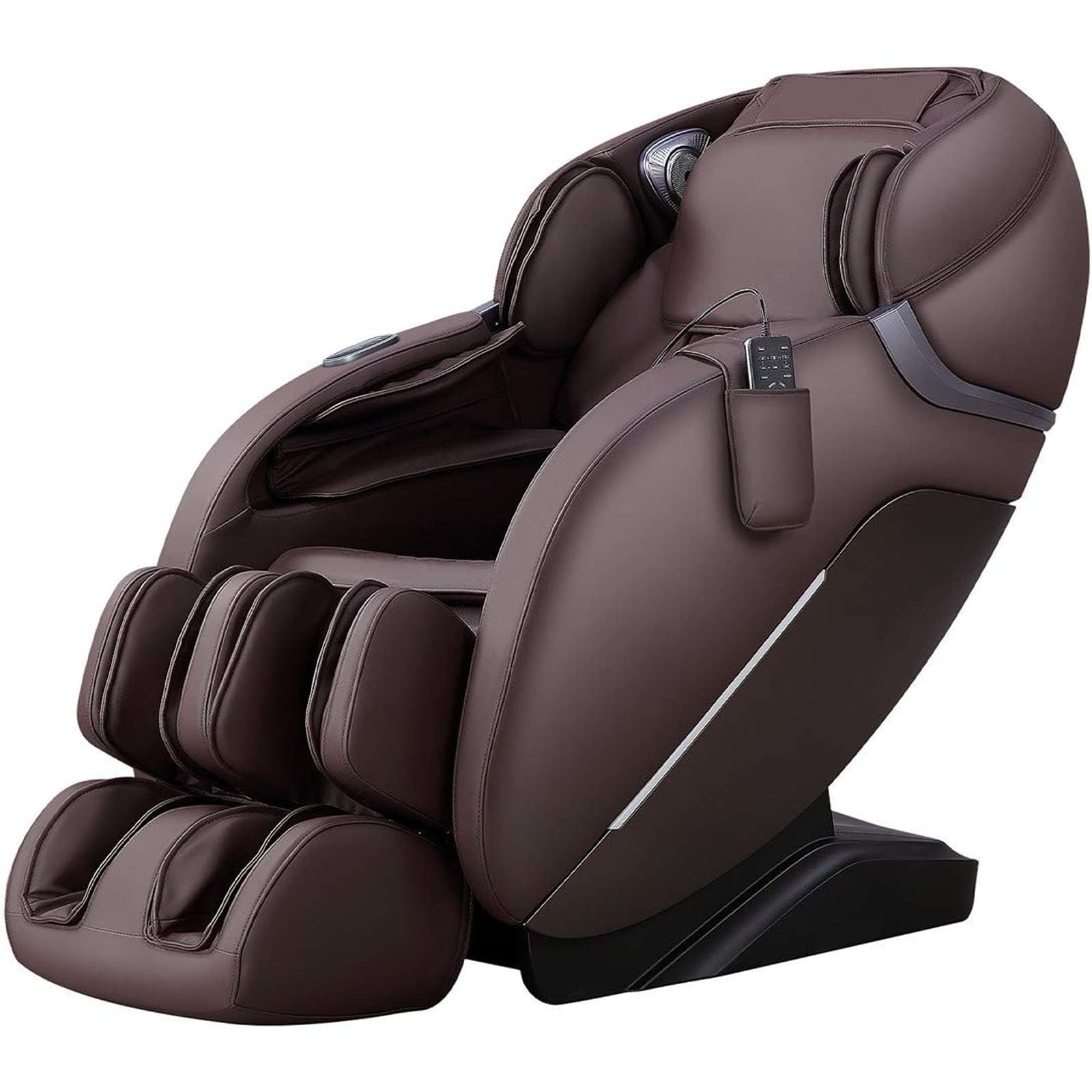 iRest MYTHIA SL Track A303 Massage Chair Recliner, Full Body Massage Chair with Zero Gravity, Airbags, Heating, and Foot Massage (Brown)