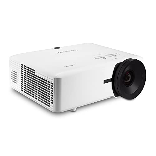ViewSonic LS921WU 6000 Lumens WUXGA Short Throw Laser Projector for 200 Inch Screen, Dual HDMI, 4K HDR HLG Support, 1.1x Optical Zoom for Business and Education, White