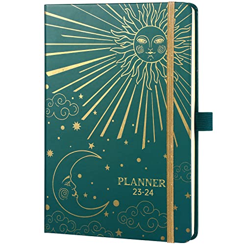 Planner 2023-2024 - Weekly Monthly Planner 2023-2024, 2023-2024 Calendar Planner from July 2023 - June 2024, 5.75" x 8.4", Planner 2023-2024 with Inner Pocket, Sticker, Pen Holder, Elastic Closure