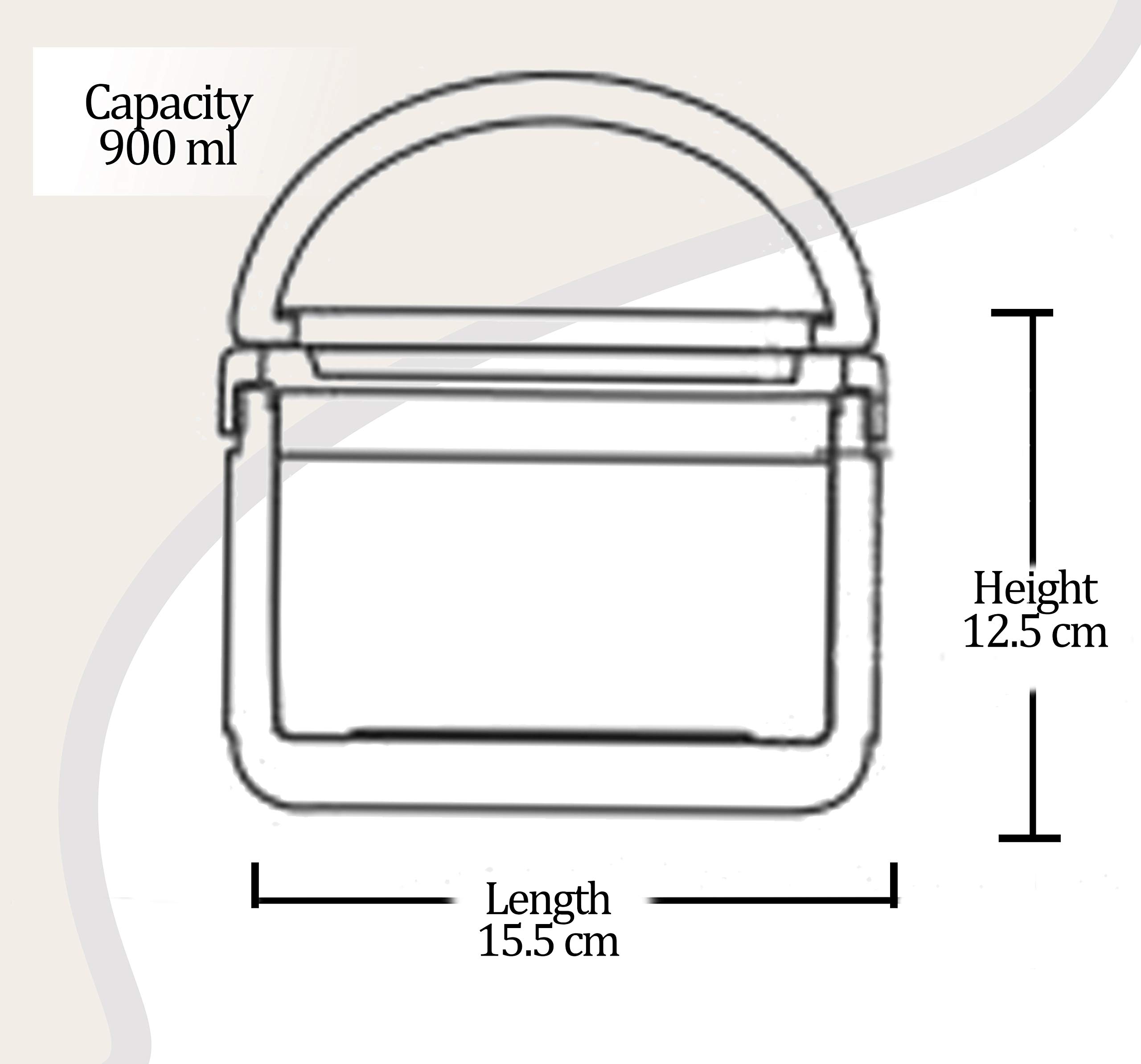 MILTON Big Bite Plastic Lunch Box, Brown