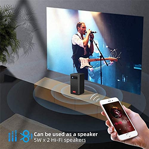 DROOS P20 Mini Portable Pico Smart Android WiFi 1080P Screenless TV LED DLP Projector for Mobile Smartphone 4K Cinema (Size : Upda(projectors)