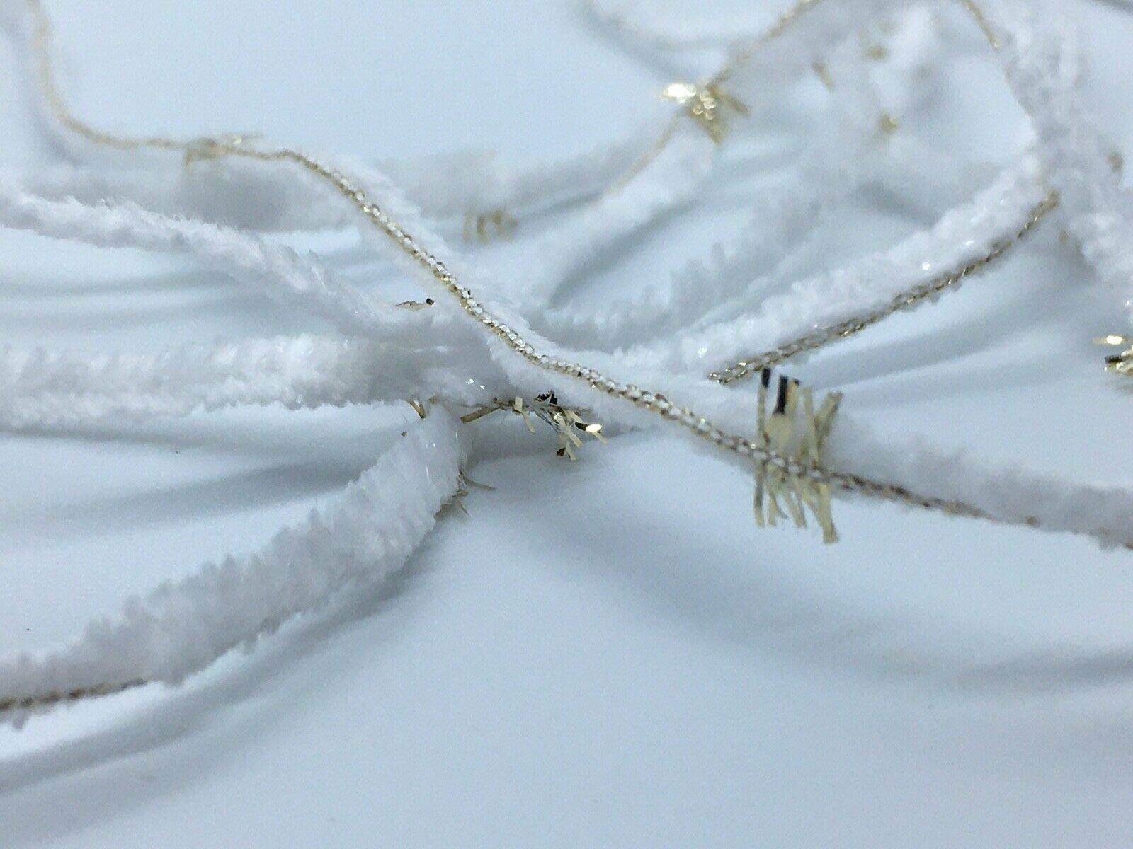 Metallic Accent Chenille Yarn - 50 Grams (1.75 Ounces) 65 Meters (71 Yards) White, Gold