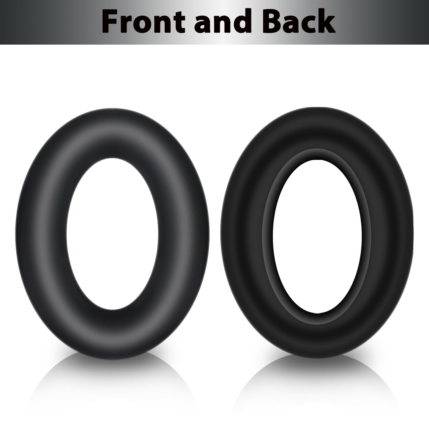 Adhiper Silicone Sweat Covers for Sony 1000XM4 WH-CH720N WH-XB910N ULT WEAR, Also for Bose 700 & QuietComfort Ultra Headphones, Silicone Case Protector Ear Pads Covers Headphone Accessories (Black)