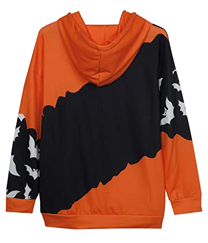 LUKYCILD Halloween Sweatshirts for Women Never Better Skeleton Shirt Long Sleeve Spooky Season Sweatshirt Skeleton Shirt