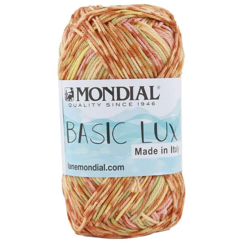 Mondial Basic Lux Stampe 50 g and 120 m Balls (Multicoloured (954))