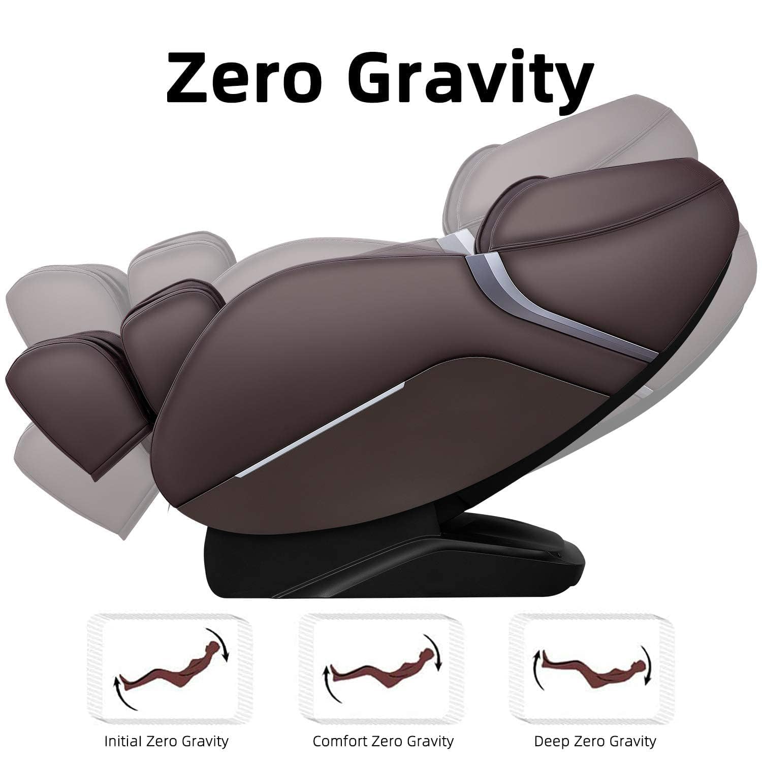 iRest SL Track Massage Chair Recliner, Full Body Massage Chair with Zero Gravity, Bluetooth Speaker, Airbags, Heating, and Foot Massage