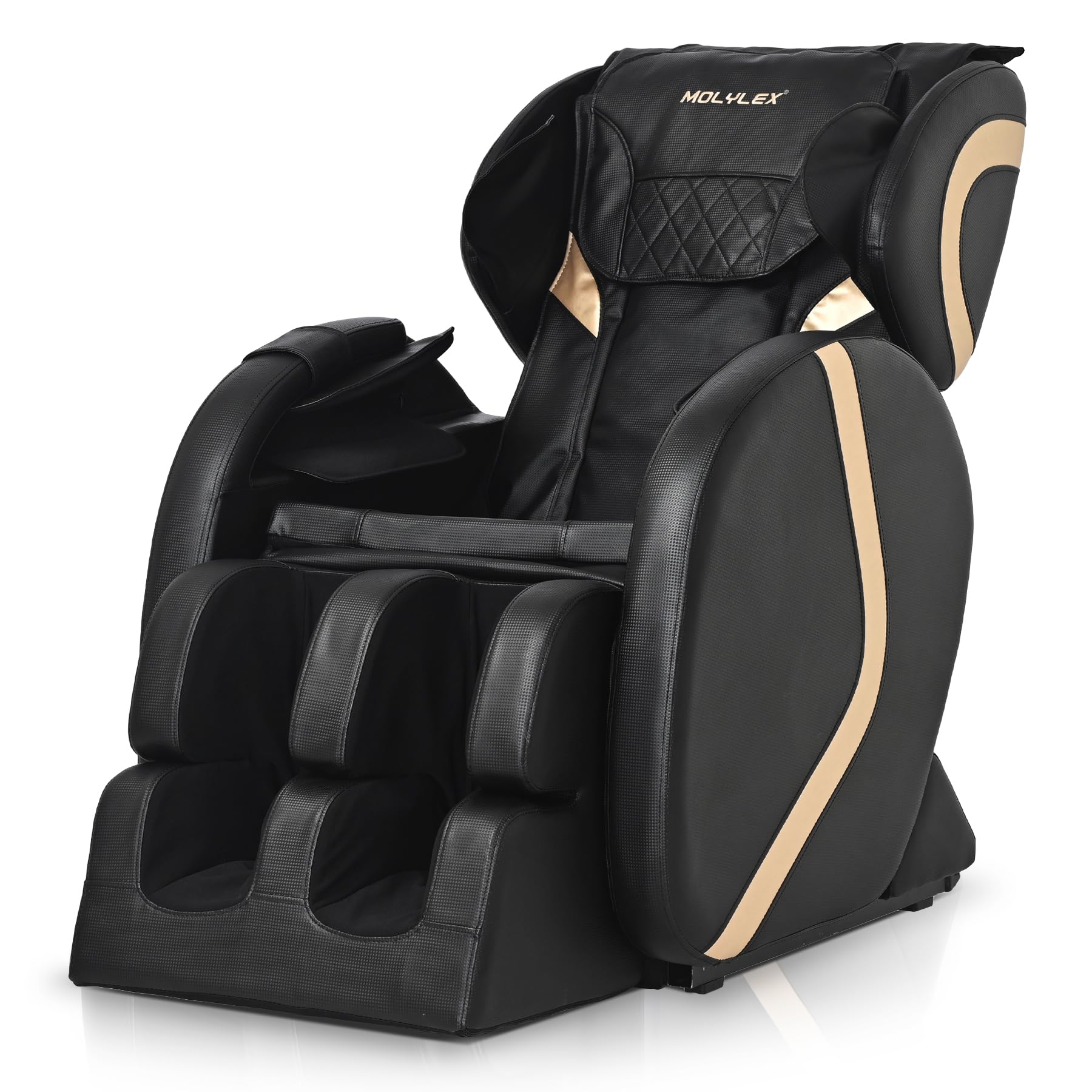 BIADNBZ Massage Recliner with Foot Rollers Easy to Use at Office, Black