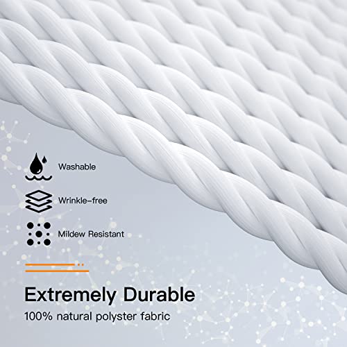 Projector Screen 100 inch, AuKing 4K Outdoor Indoor Projector Screen 16:9 HD Foldable and Portable Anti-Crease Movie Projector Screen Double Sided Video Projector Screen for Home Threater, Party