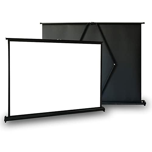 LENG Table Top Projector Screen Portable Little Screen Floor Standing Projection Screen Retractable Movies Screen for Home Cinema Theater 20/30/40/50 Inch (Color : 16:9, Size : 20inch)