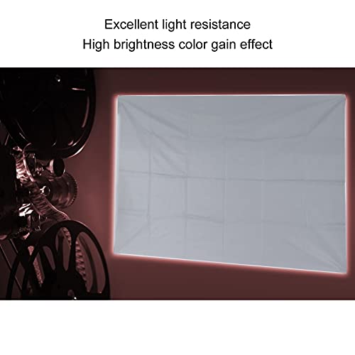 Projector Screen High Definition 4K Anti‑Light Foldable Portable Movies Screen for Home Theater Party Office Classroom Outdoor Indoor,Movie Projection Screen with Hook and Loop(100 inches)