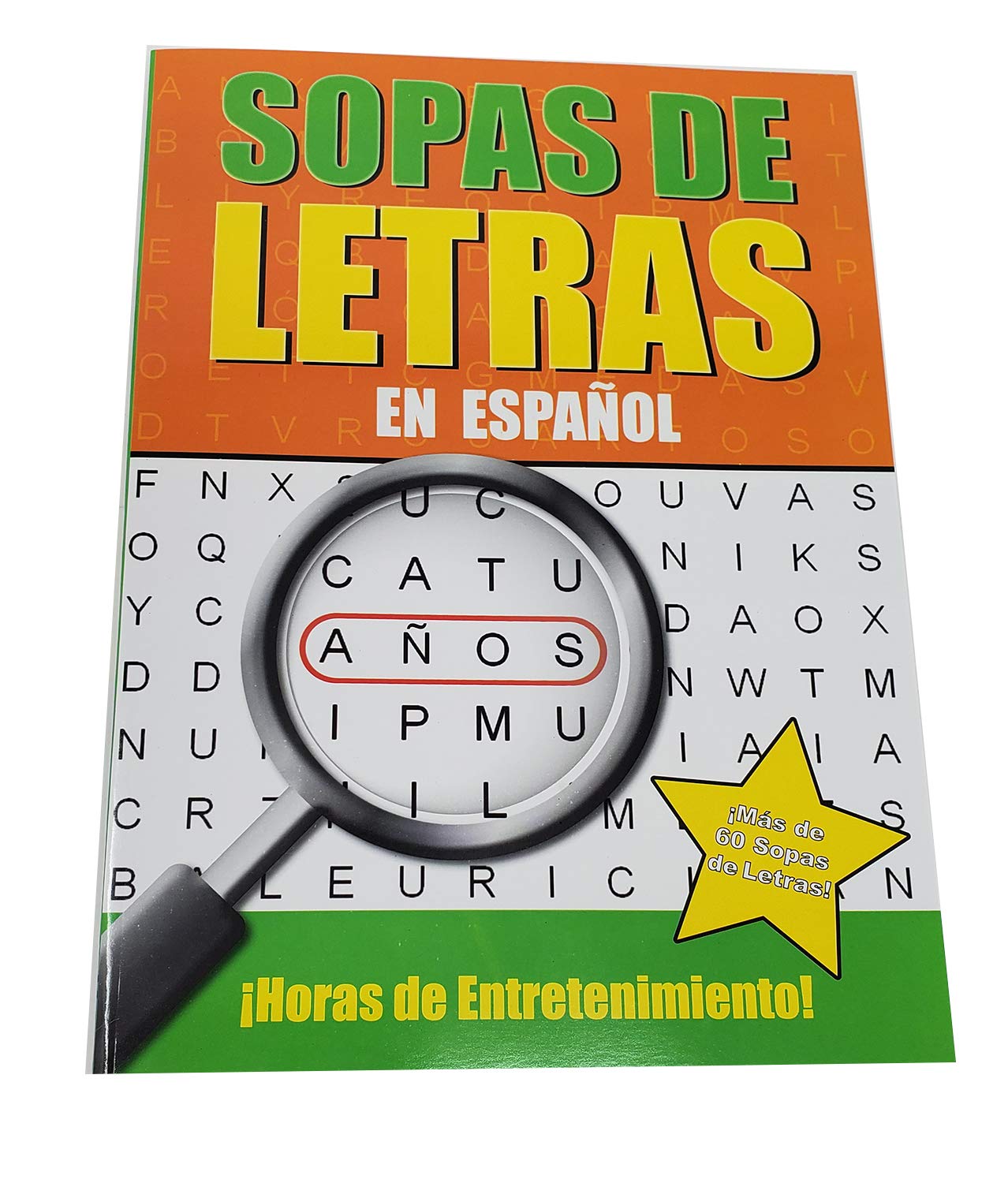 Spanish Word Search Book 2 Pack - Jumbo, 80 Page Each Easy-to-See Seek & Circle.