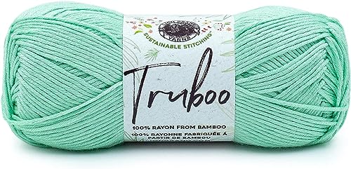 Lion Brand Yarn - Truboo - 6 Pack Assortment with Needle Gauge (Deep Waters)