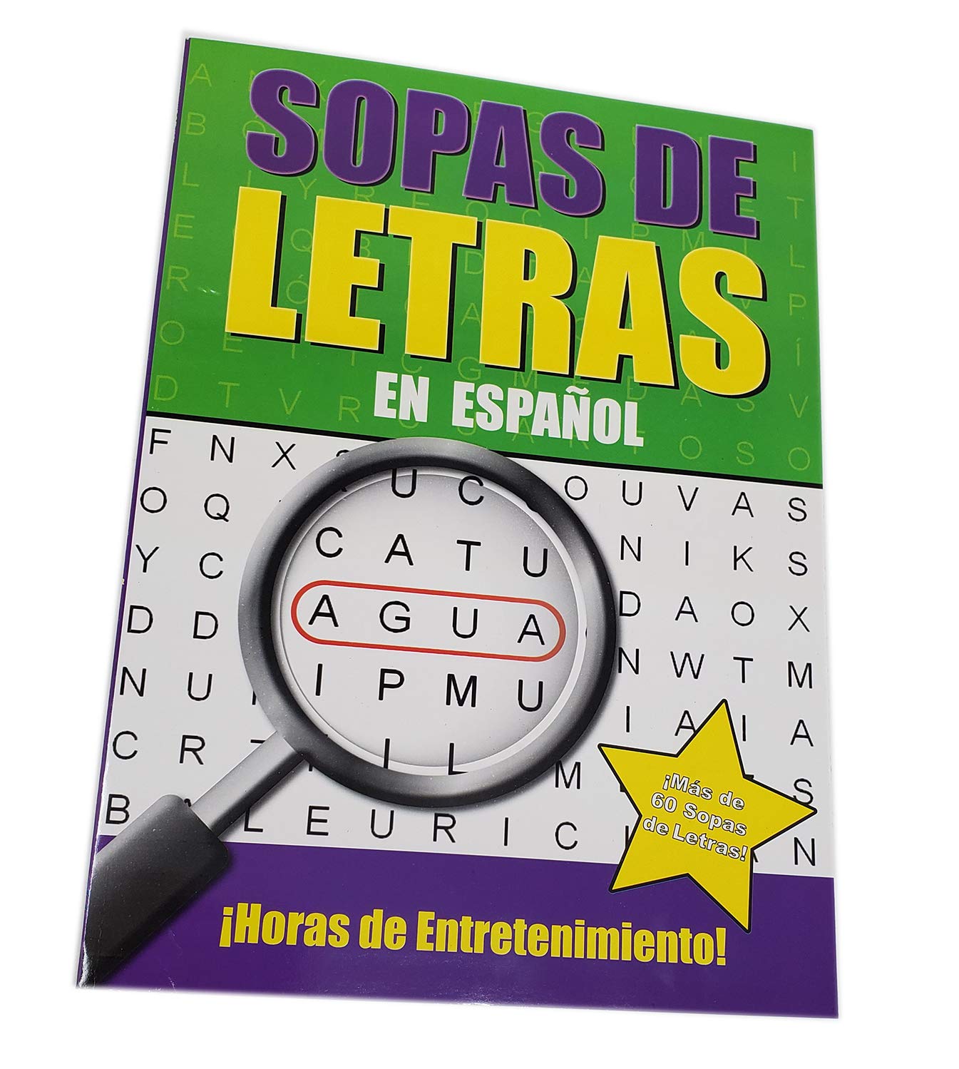 Spanish Word Search Book 2 Pack - Jumbo, 80 Page Each Easy-to-See Seek & Circle.