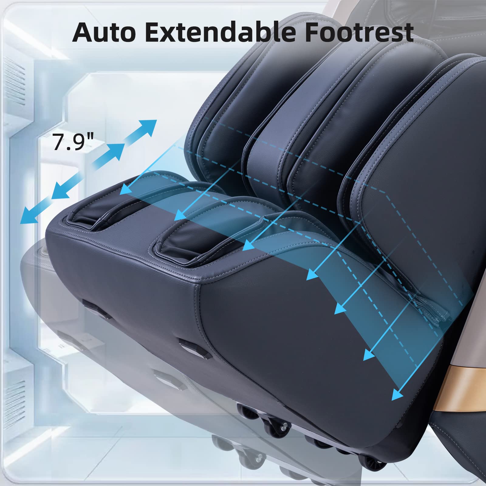 MassaMAX MT339 4D Massage Chair, Full Body Shiatsu Recliner with Electric Extendable Footrest, Zero Gravity, SL Track, Deep Yoga Stretch, Foot Rollers, and Heating (Magic Black)
