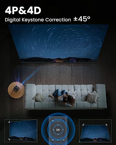 ETOE D2 Pro Projector with Carrying Bag