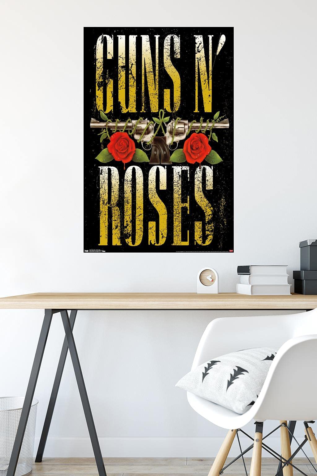 Trends International Guns N' Roses - Stacked Logo Wall Poster, 34L x 22.4W, Unframed Version