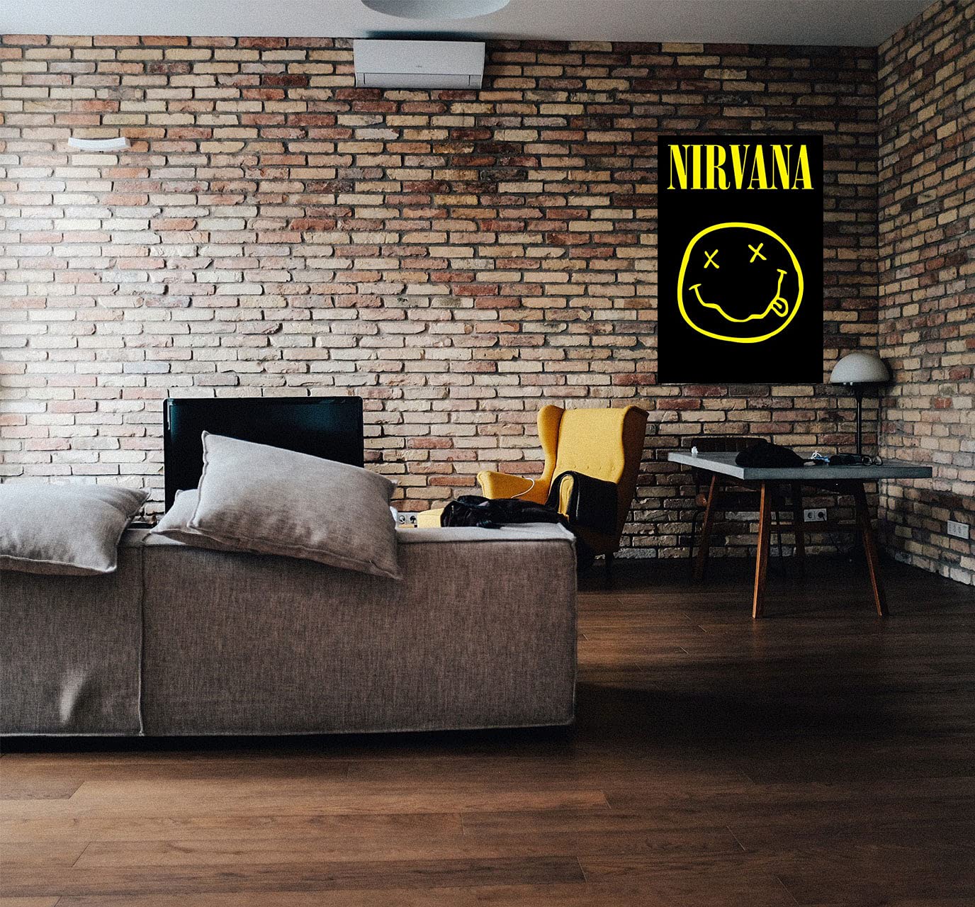 Nirvana - Smiley Face 24x36 Poster Band Album Art Black
