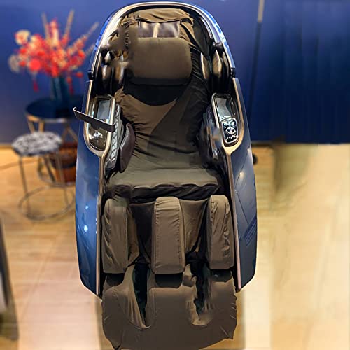 FBKPHSS Massage Chair Recliner Cover with Zero Gravity, Full Body Massage Chair Cover Skin-Friendly Washable Elastic Cloth Dust Cover Free Headrest Cover,Brown,A+B