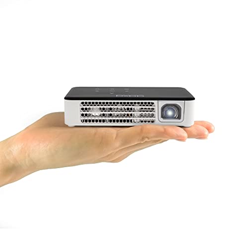 AAXA P300 Neo Mini LED Projector with 2.5 Hour Rechargeable Battery, Onboard Media Player, HDMI/Mini VGA/USB/microSD Inputs, 1080p Support (Renewed)