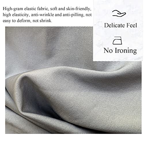 FBKPHSS Massage Chair Recliner Cover with Zero Gravity, Full Body Massage Chair Cover Skin-Friendly Washable Elastic Cloth Dust Cover Free Headrest Cover,Brown,A+B