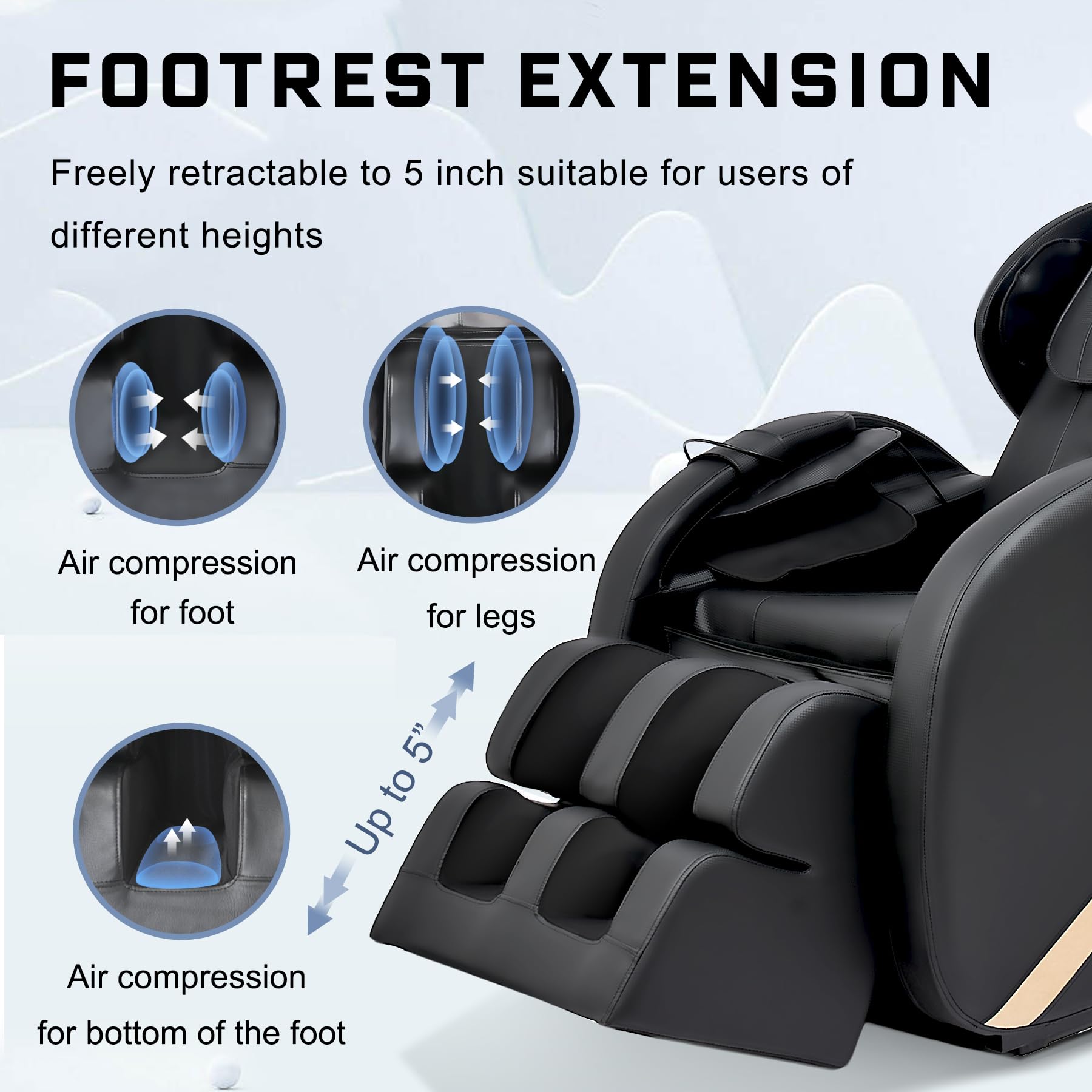 Molylex 2023 Massage Chair Recliner with Zero Gravity, Full Body Massage Chair with Heating, Airbags, Easy to Use at Home and in The Office (Black)